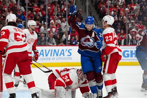 Cale Makars Hat Trick Highlights Avs Rout Of Red Wings Reuters
