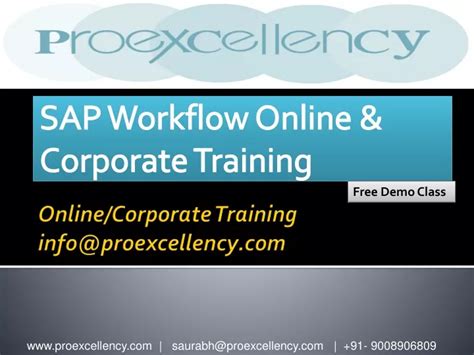 PPT Proexcellency Provides SAP Workflow Online Training PowerPoint Presentation ID 11282208