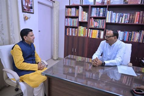 Shashank Mani On Linkedin Pleasure Meeting Shri Brijesh Pathak Deputy Chief Minister And Health