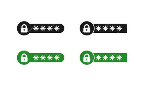 Premium Vector Password Protection Icons Passwords Vector Icons