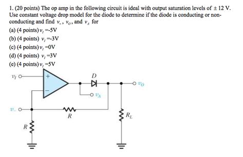 Solved The Op Amp In The Following Circuit Is Ideal With