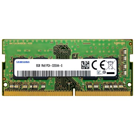 Samsung 8gb Ddr4 3200mhz Pc4 25600 Pc4 3200aa Cl22 Sodimm 1rx8 Single Rank 1 2v 260 Pin Laptop