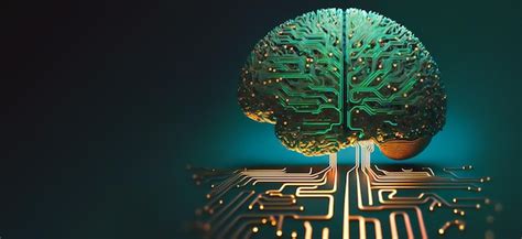Premium Photo Brain Made Of Circuits In The Center Of The Motherboard Artificial Intelligence