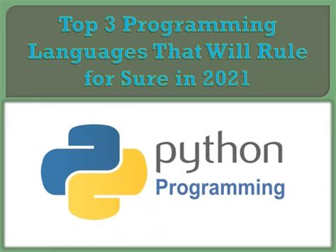 ppt top 3 programming languages that will rule for sure in 2021