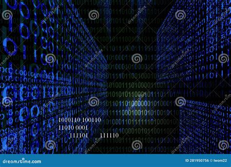 Binary Code Background Concept Of Big Data And Artificial Intelligence Digital Technology