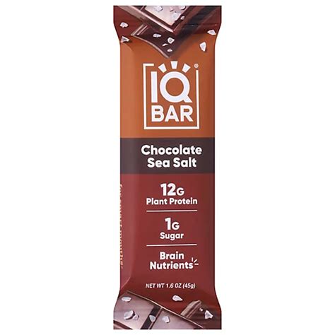 Iqbar Chocolate Sea Salt Protein Bar 1 6 Oz Kingsfoodmarkets