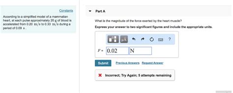 solved constants part a according to a simplified model of