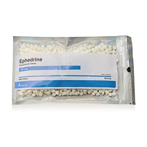 Ephedrine Pure 25mg X 60 Tablets By Sterocom