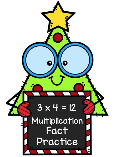 Multiplication Fact Fluency Practice Winter Christmas No Prep Worksheets Multiplication Facts