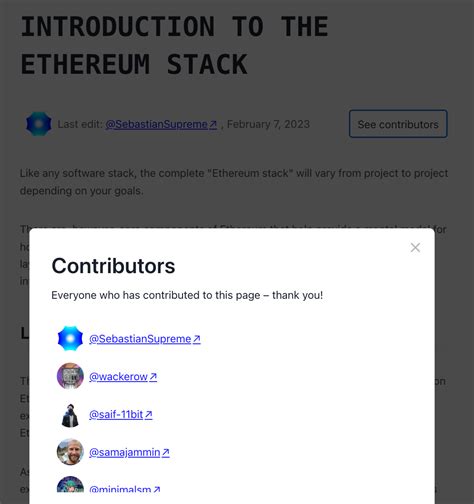 docs do not provide visibility to our contributors · issue 359