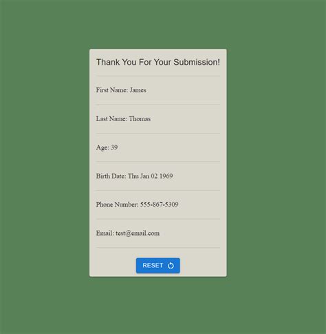 Github Jthomas Rsireacthookformpractice Created With Codesandbox