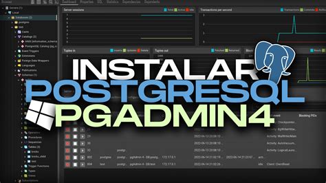 instalación de postgresql 16 y pgadmin4 en windows tecno sender