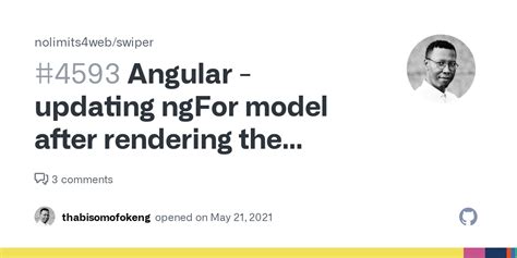 Angular Updating Ngfor Model After Rendering The Swiper Does Not