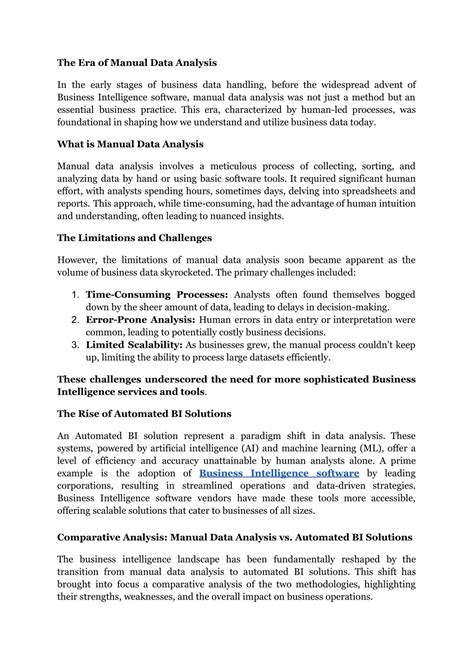 Ppt Is Manual Data Analysis Obsolete Transforming Business With