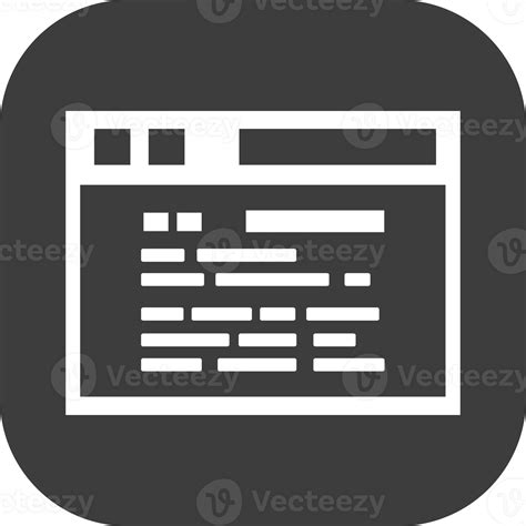 Programming Icon In Black Square PNG