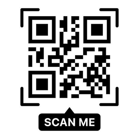Scan Me QR Code Icon Free Vector