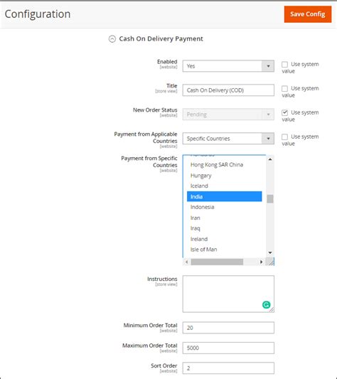 How To Set Up Cash On Delivery Cod Payment Method In Magento 2