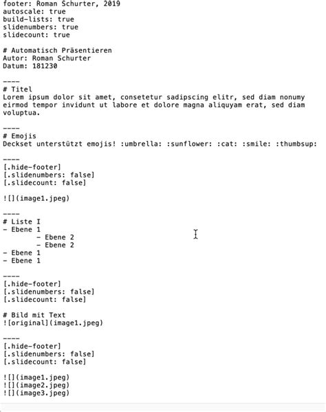 Präsentieren Mit Markdown Publishingblog