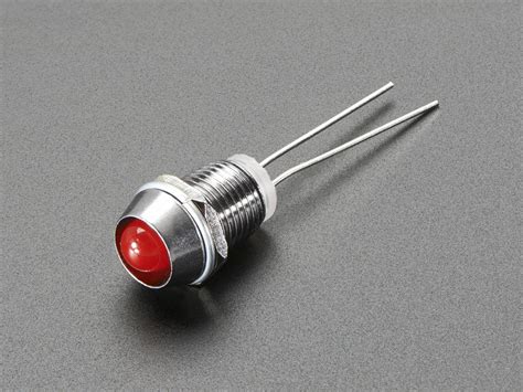 5mm 크롬 금속 좁은 베벨 Led 홀더 5개 세트 5mm Chromed Metal Narrow Bevel Led