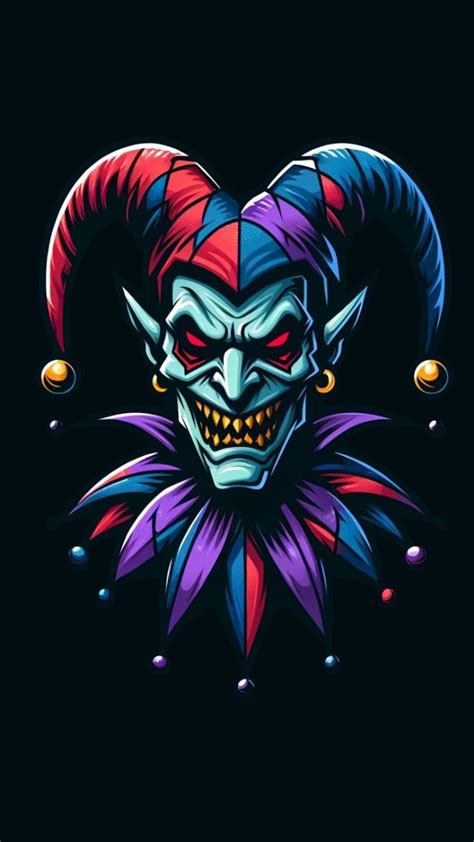 Sticker Art Design Featuring A Cartoon Style Illustration Jester