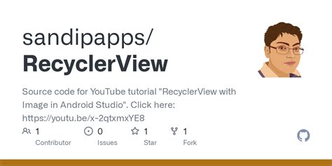 Github Sandipappsrecyclerview Source Code For Youtube Tutorial
