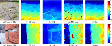 fig 5 examples of blur map estimation in realistic synthetic