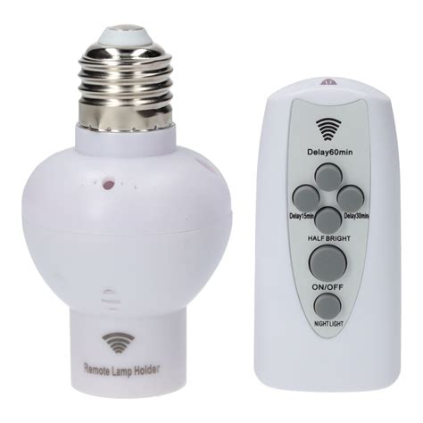 E27 Plug Timeranddimmer With Remote Controller