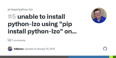unable to install python lzo using pip install python lzo on windows