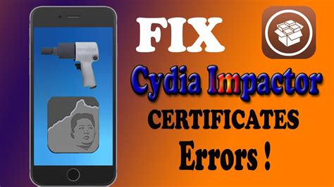 How To Fix Cydia Impactor Certificates ERRORS YouTube