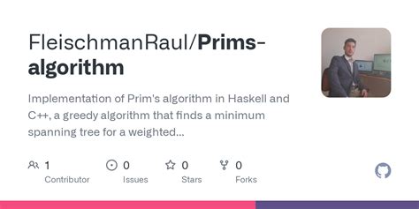 Github Fleischmanraulprims Algorithm Implementation Of Prims