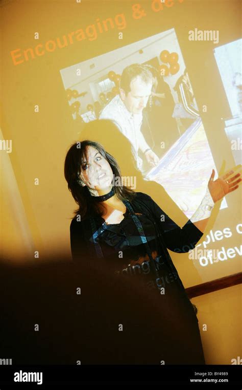 Office Presentation Using A Projector Stock Photo Alamy