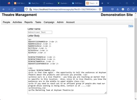 Placeholders For Data In Php