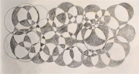 Daily Drawing No 121 Overlapping Circles Shaded In Various Shapes Re Just Draw One