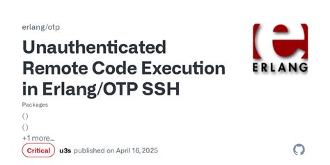 the erlang otp ssh vulnerability you really don t want to ignore — here