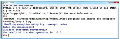 Explains Tryexceptelse Clause Sarthaks Econnect Largest Online Education Community
