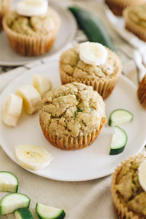 Banana Zucchini Muffins The Healthy Maven