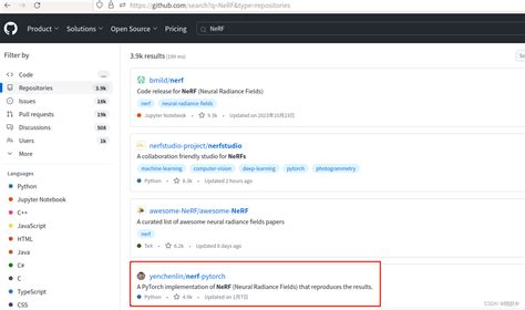 Nerf代码复现 Pytorch版（更新中）nerf Github Csdn博客