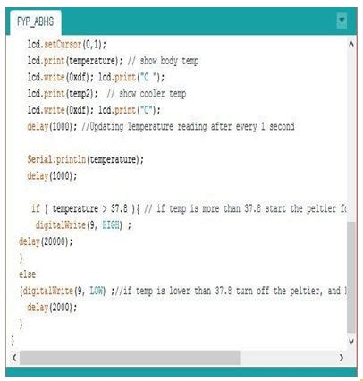 The Arduino Programming For TEC To Maintain Pre Defines Body Download Scientific Diagram