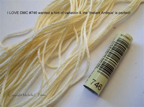 Michelle Palmer Antiquing DMC Embroidery Floss