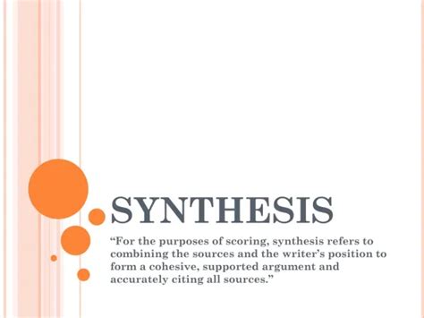 PPT Research Synthesis PowerPoint Presentation Free Download ID