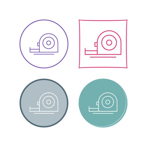 Measuring Tape Vector Icon 25161288 Vector Art At Vecteezy