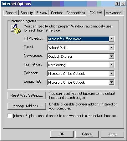 How To Change The Default HTML Editor In Internet Explorer PCauthorities Com