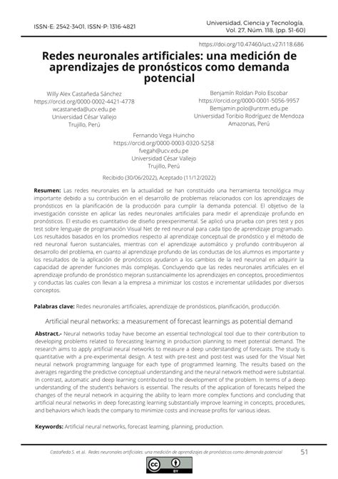 PDF Artificial Neural Networks A Measurement Of Forecast Learnings As Potential Demand