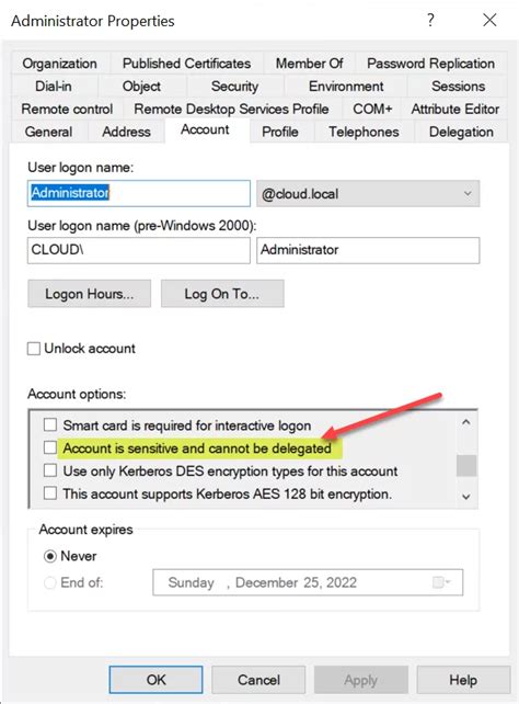 securing authentication tokens by preventing delegation of admin accounts