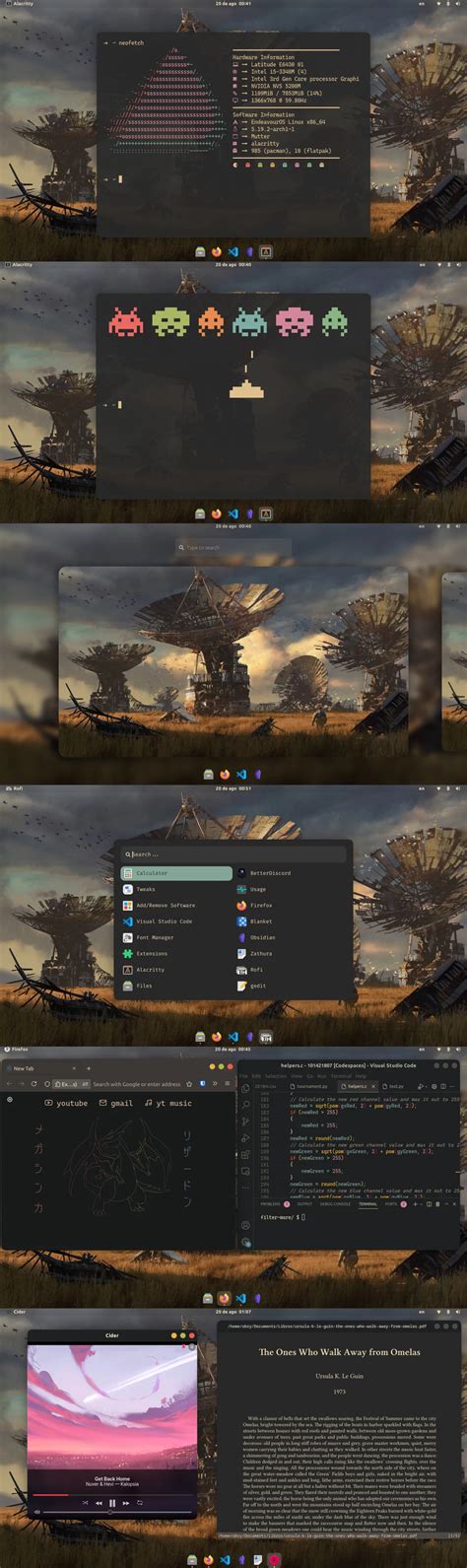 [gnome] My First Gruvbox Rice Scrolller