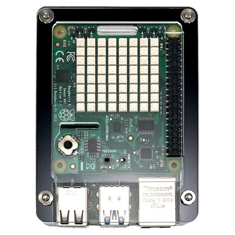 c4labs zebra sense hat case kit for the raspberry pi 3b or 4b etsy