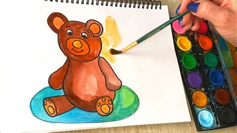 Σχεδιάζω ένα αρκουδάκι βήμα βήμα Πώς να σχεδιάσω ζωάκια Νηπιαγωγείο