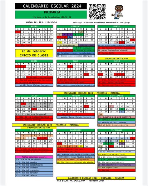 Este Es El Calendario Escolar 2024 Completo De Mendoza Blog Del