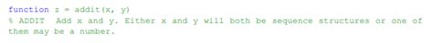 Solved Function Z Additx Y Addit Add X And Y Either