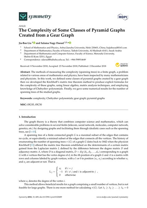 pdf complexity of some of pyramid graphs created from a gear graph